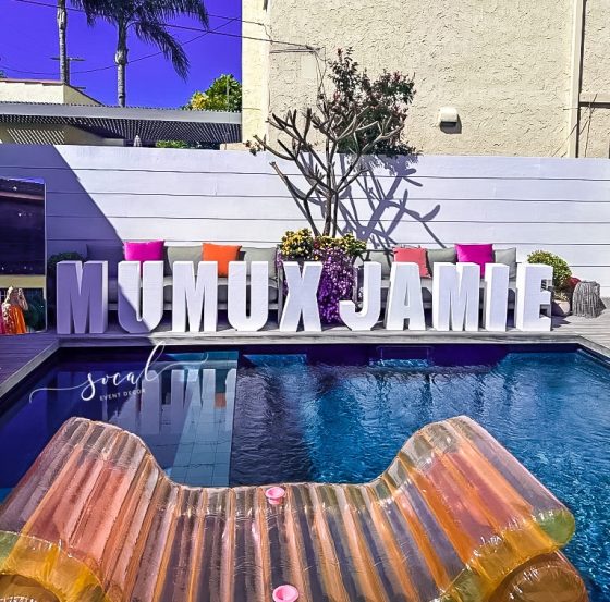 Custom Pool Floats | Personalized Pool Party Floats | SoCal Event Decor